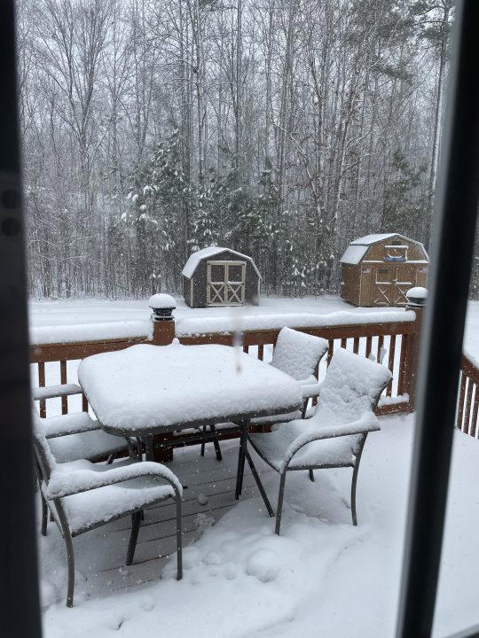 Photos: Second snowfall of the season in central Virginia