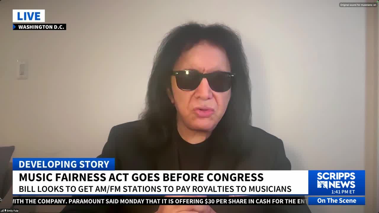 Scripps News interview: Gene Simmons talks pushing Congress to ensure ...