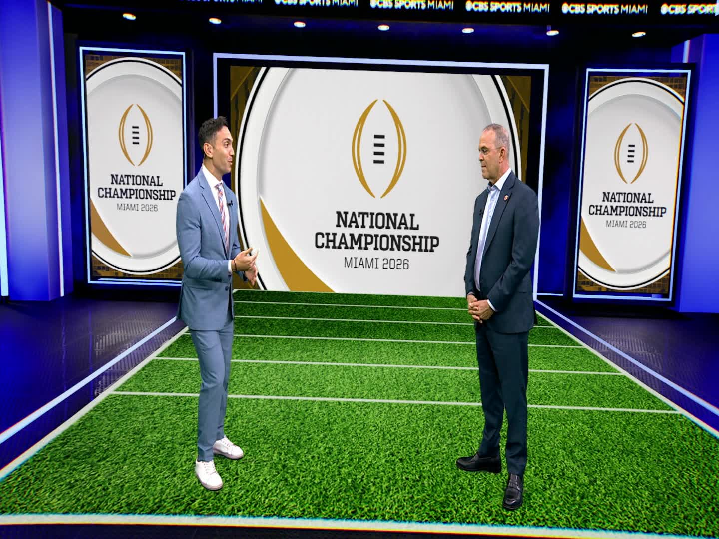 Eric Poms, chief executive officer, speaks after College Football ...