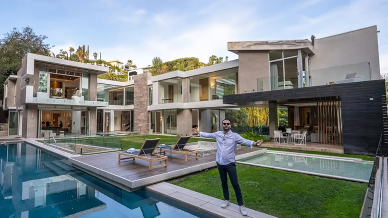 Staying in a $25 million Hollywood Hills mansion