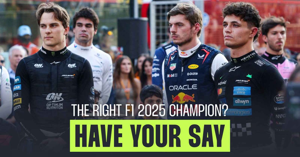 Have your say: Did the right driver win the F1 2025 World Championship?