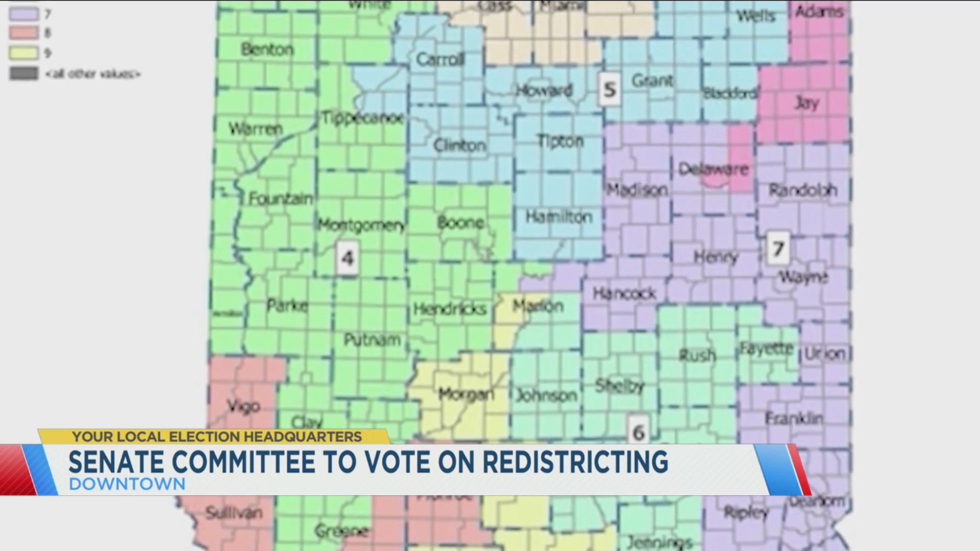 Indiana Senate reconvenes to discuss House redistricting bill