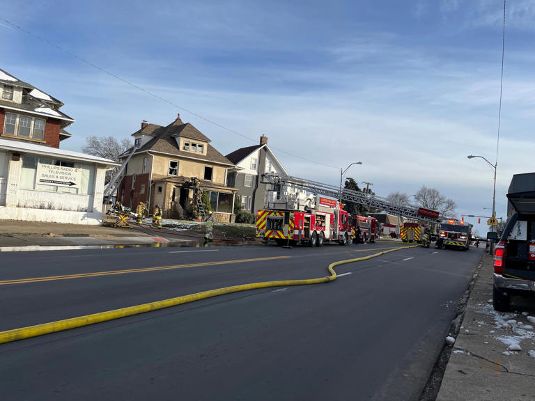 Two residents, four firefighters injured in NW Canton house fire