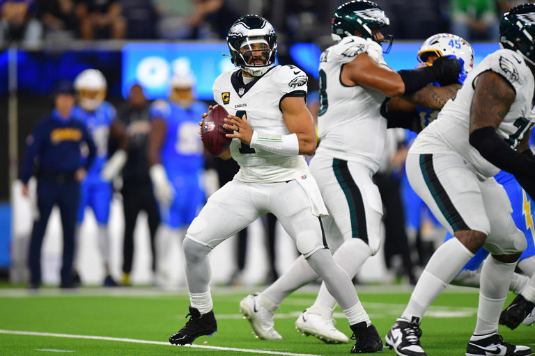 Eagles vs Chargers highlights as Jalen Hurts throws 4 INTs in OT loss