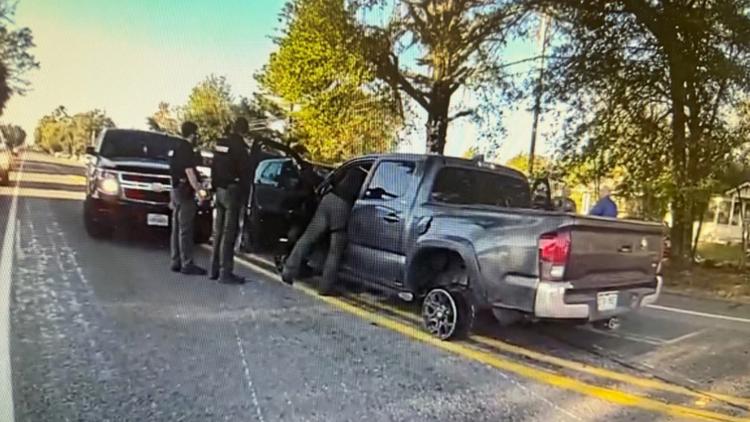 Woman arrested after vehicle pursuit ends in Trinity