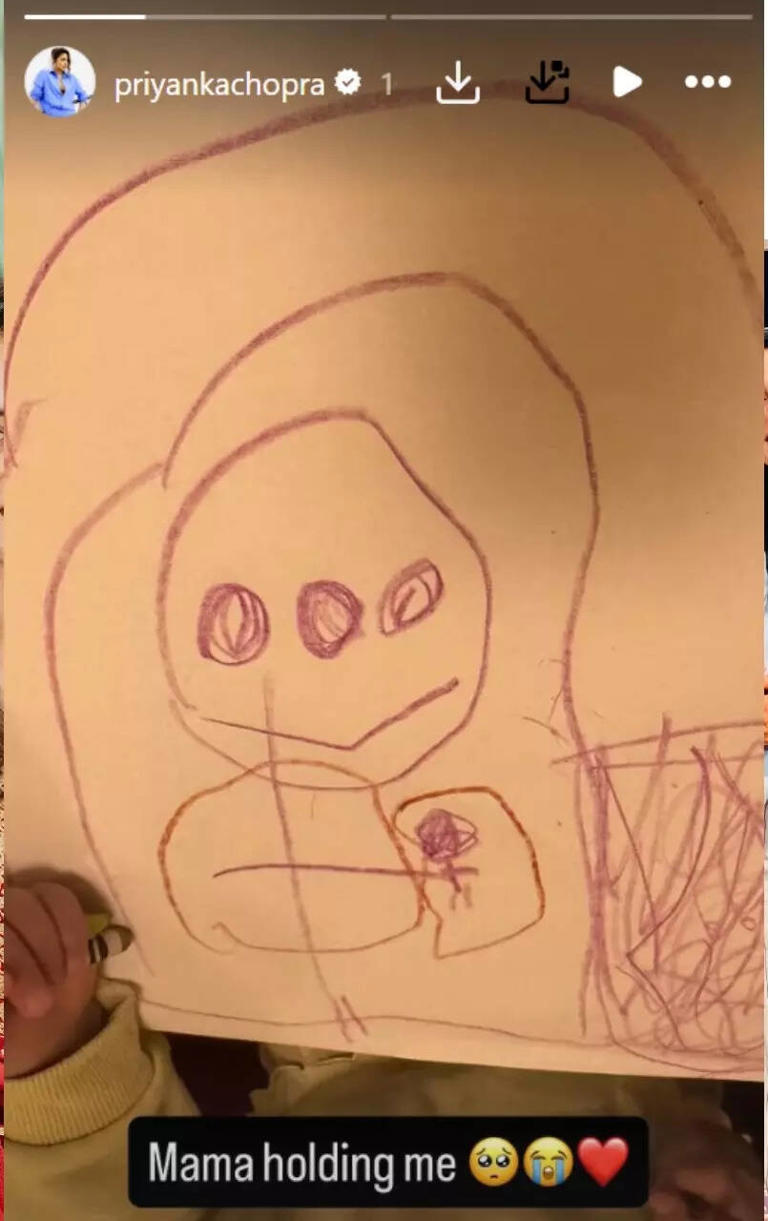 Priyanka Chopra flaunts the special drawing gifted by her 3-year-old ...