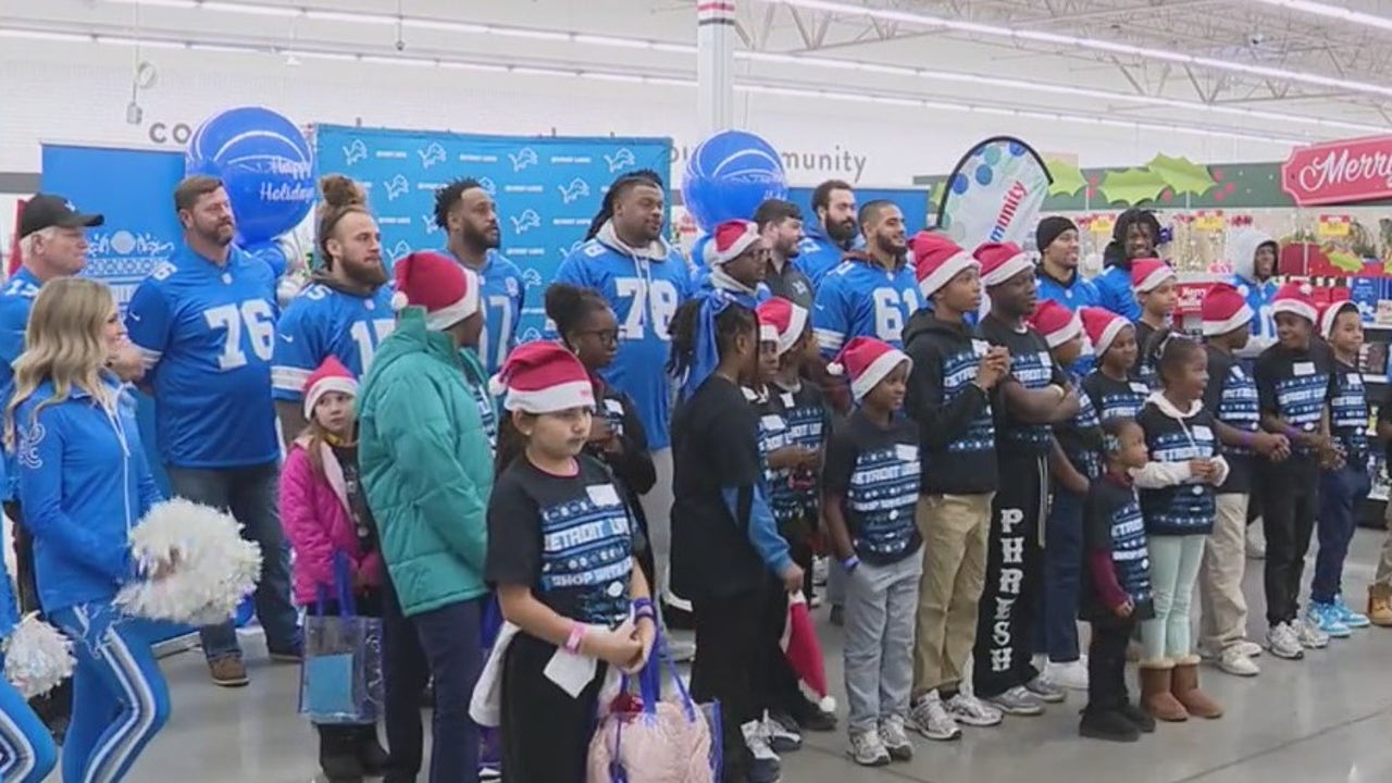 Families shop with the Detroit Lions as part of multiple events ...