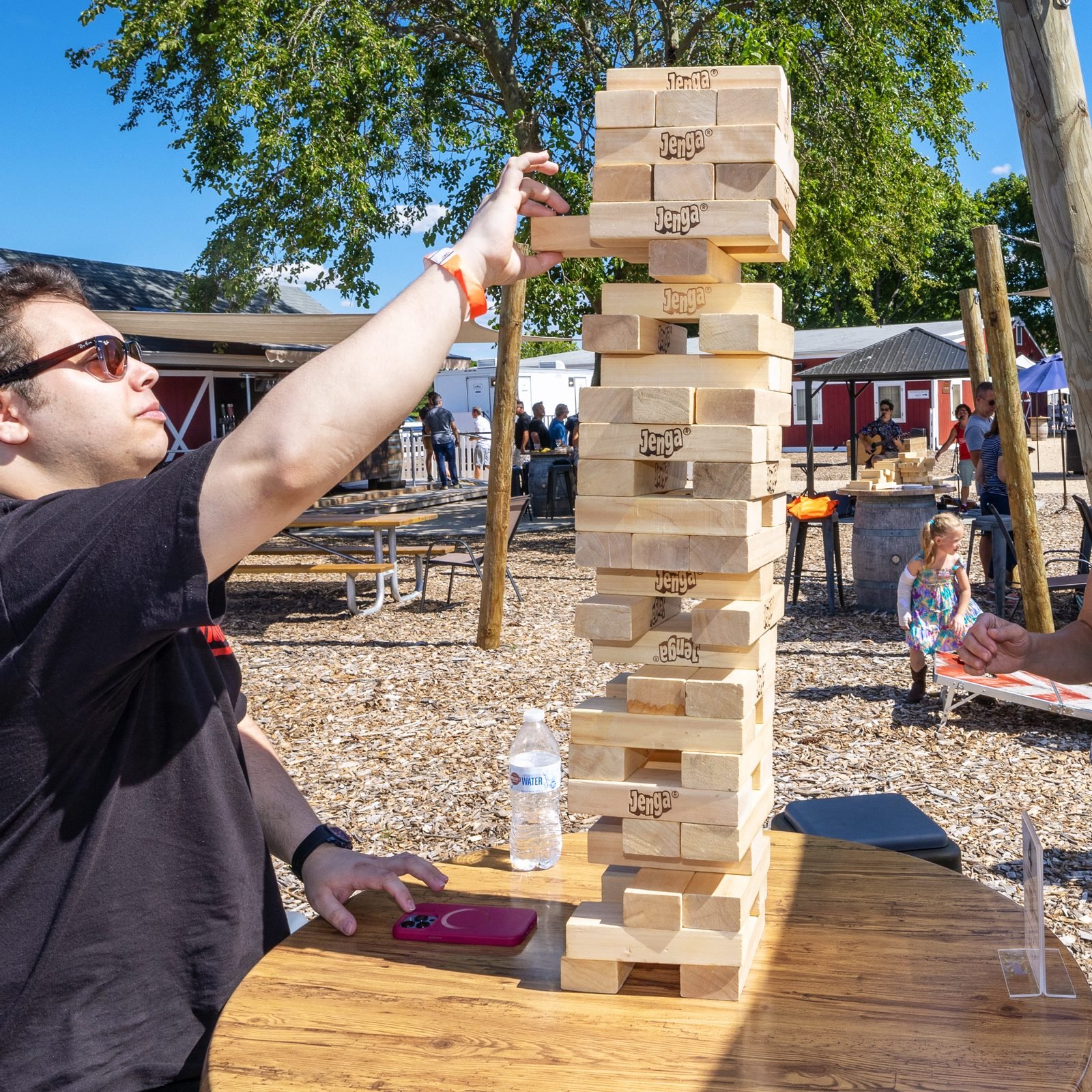Every summer party needs giant Jenga for the ultimate backyard game