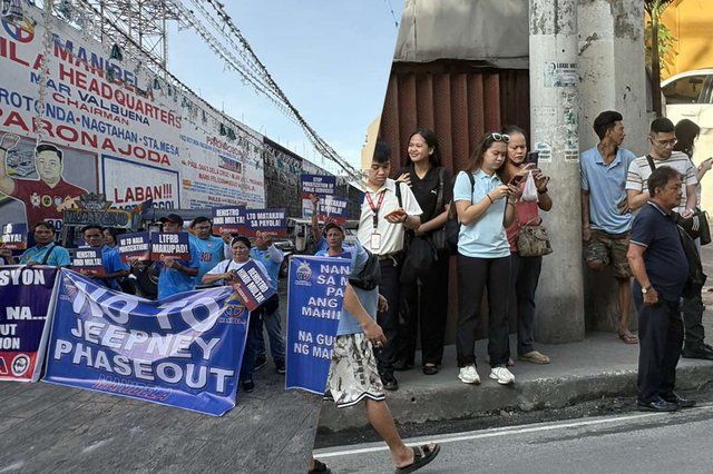 Manila residents struggle to commute amid nationwide jeepney strike