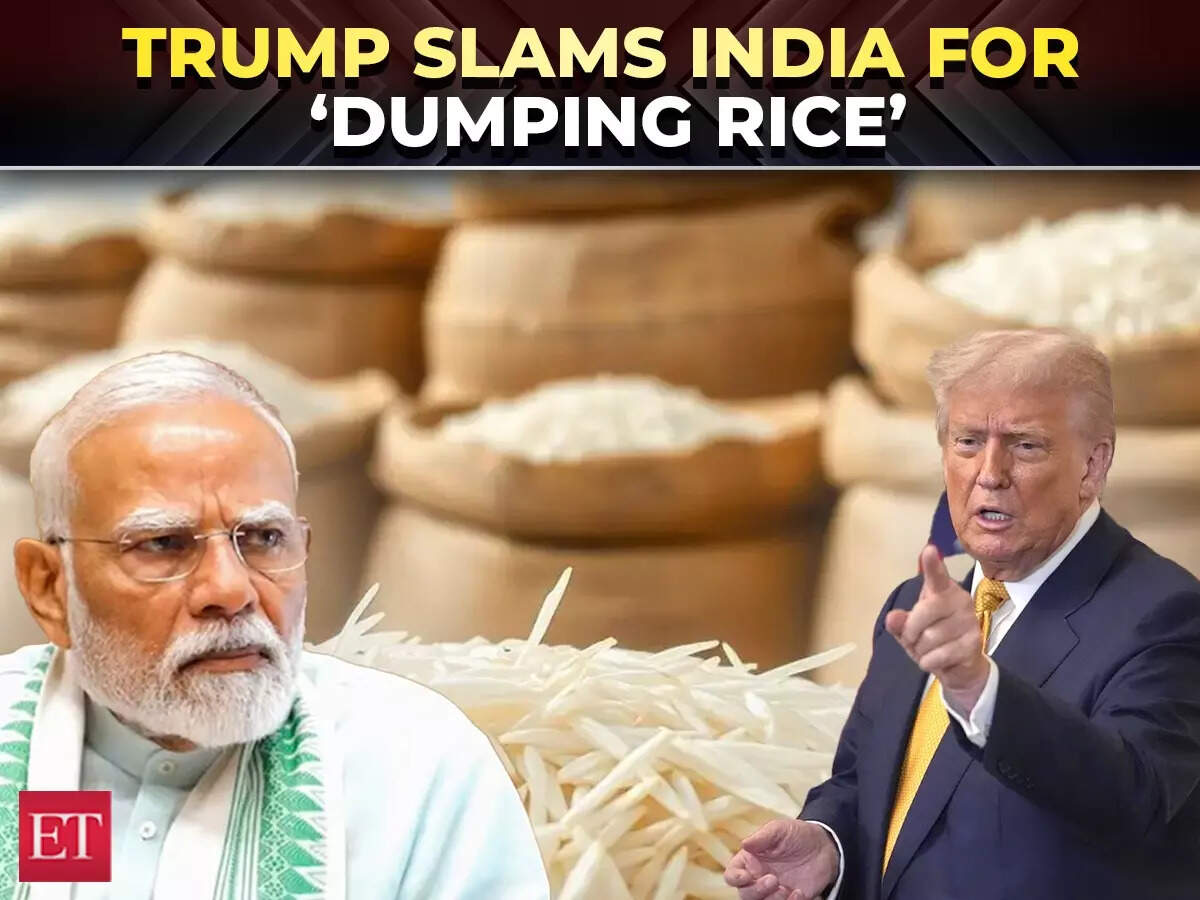 'They cannot do that...': Trump fumes over 'rice dumping' from India