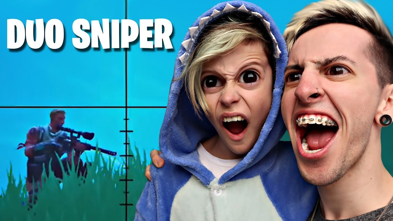 DUO SOLO A SNIPER CON THIAGO EN FORTNITE | Robleis