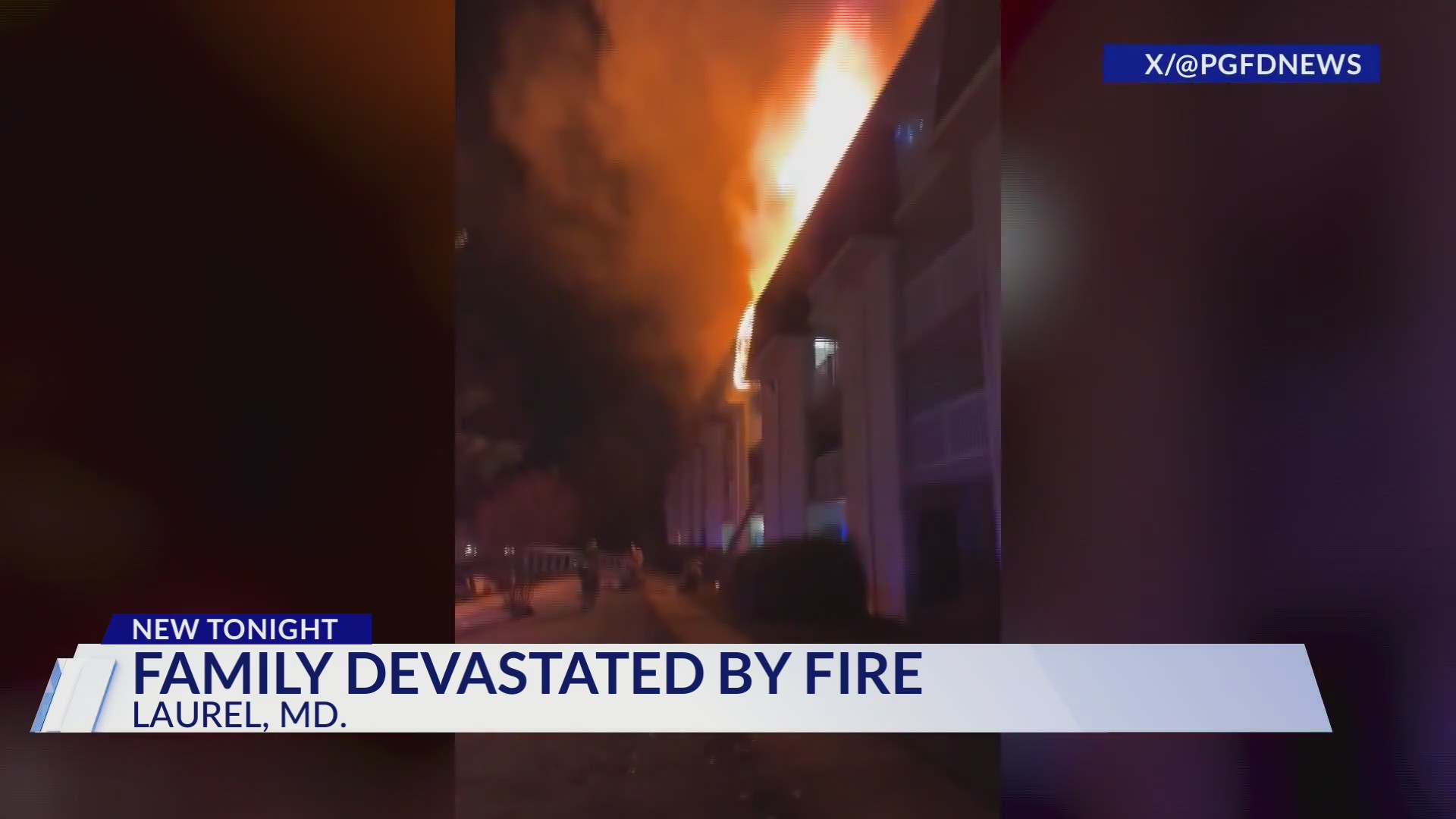Person charged with arson after raging fire at Laurel apartment complex