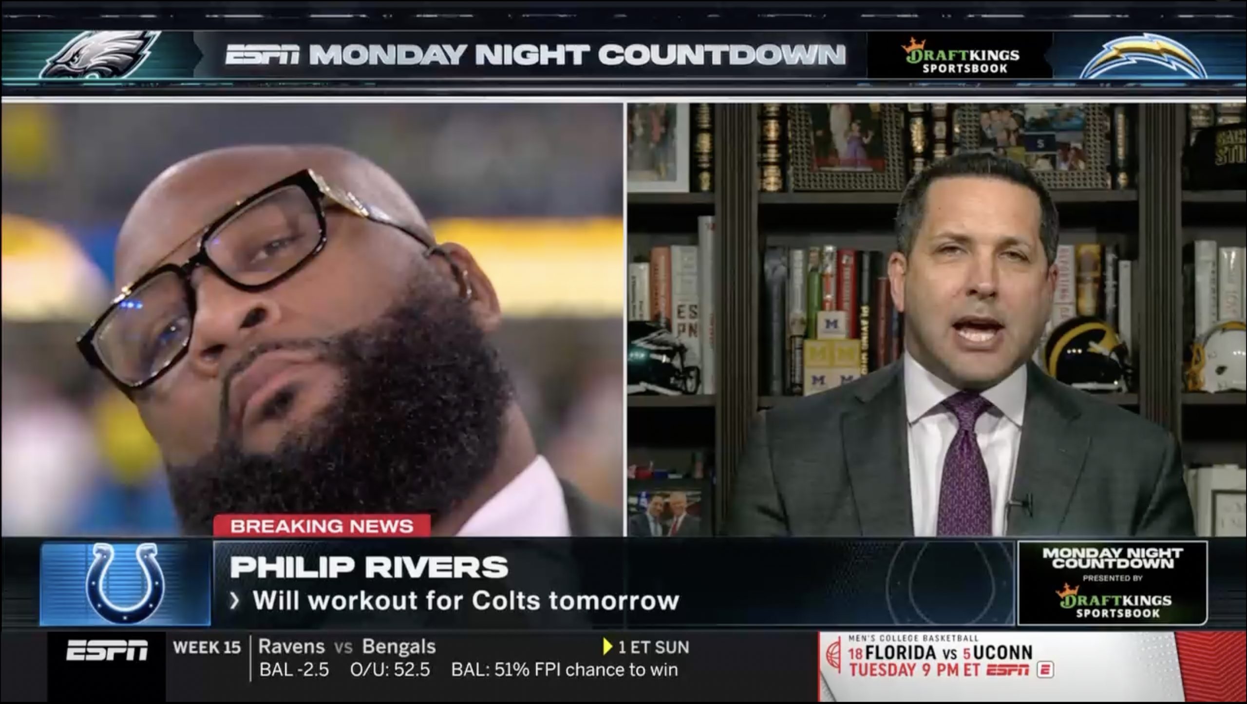 ESPN announcers react to insane NFL news