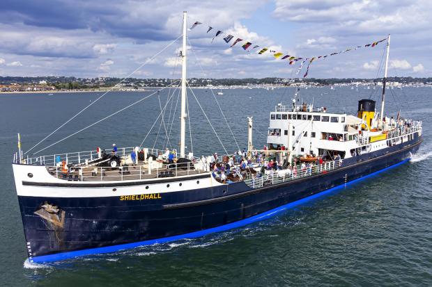 SS Shieldhall enters dry dock as major maintenance work begins