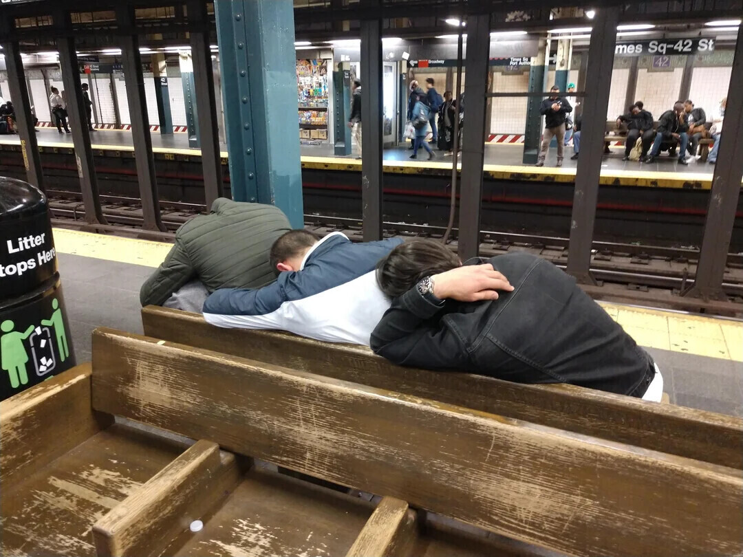 13 people who fell asleep in progressively worse places