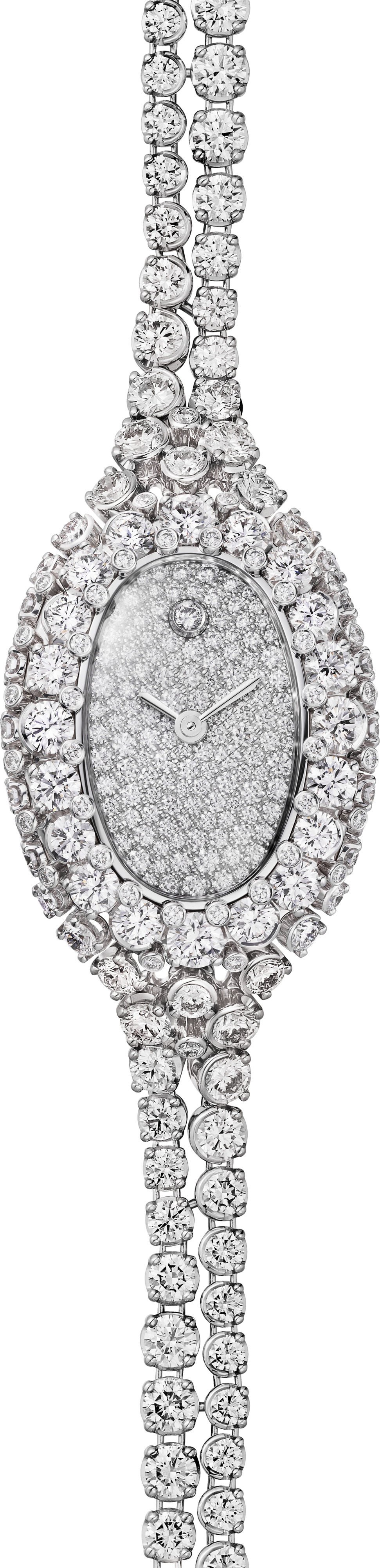 Diamond-encrusted watches from Cartier, Van Cleef & Arpels, Jaeger ...