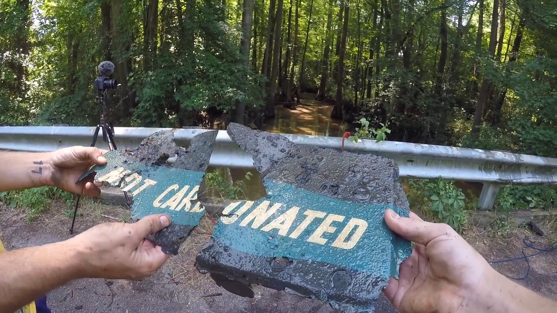 Magnet fishing at a location locals say is 'too dangerous'