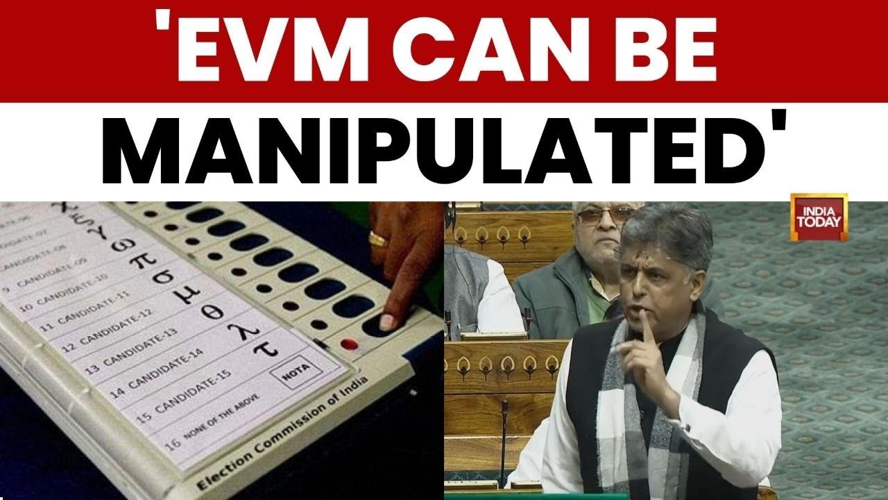 Manish Tewari slams Election Commission: SIR legality, EVM code cash ...