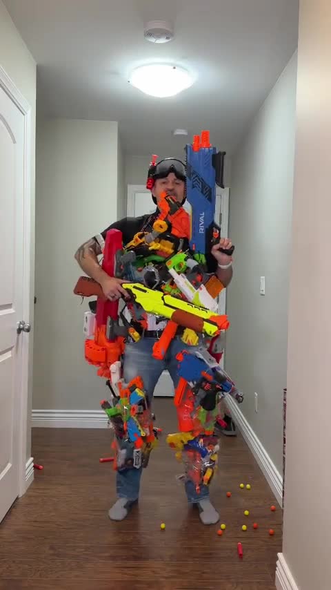 How many NERF GUNS can I hold?