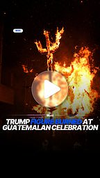 Trump effigy burned at Guatemalan celebration