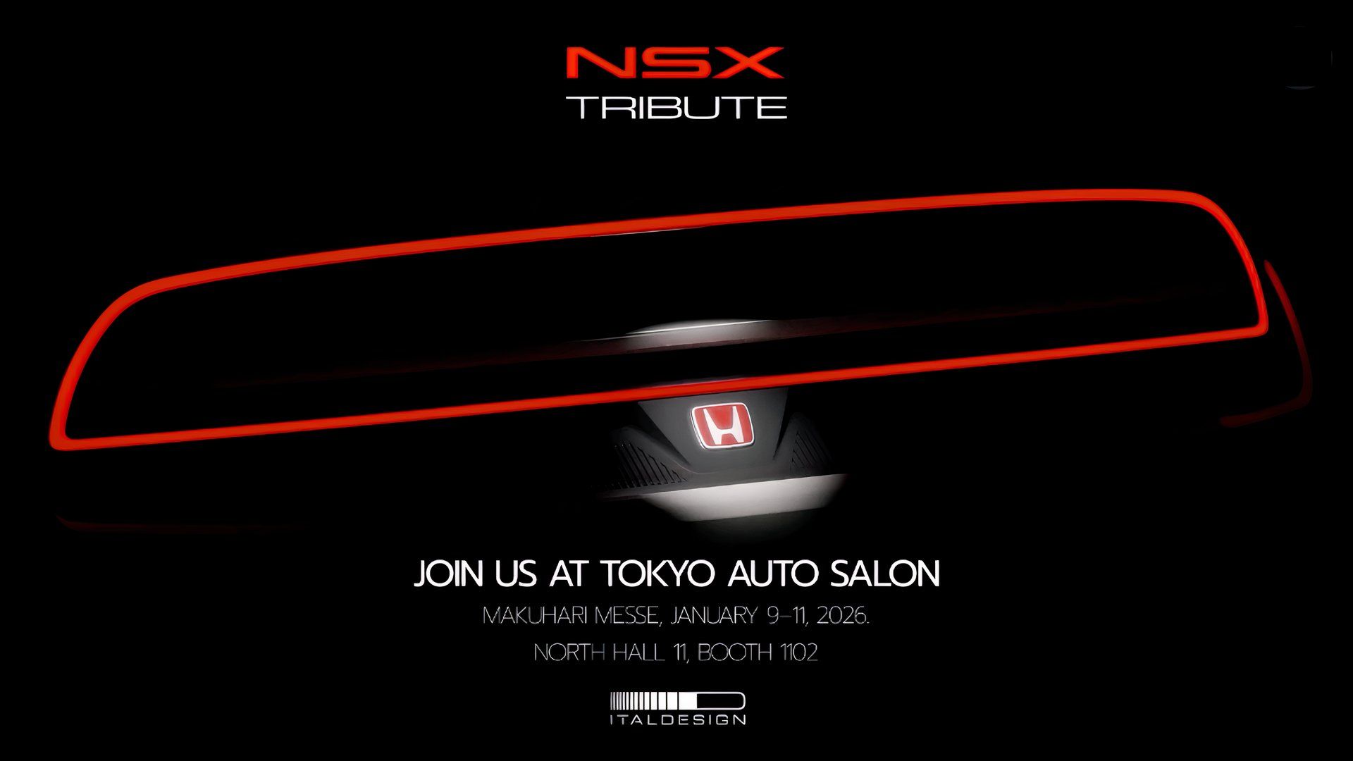 The Italdesign Honda NSX tribute is coming to Tokyo Auto Salon next month