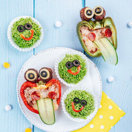 Monster stuffed bell peppers
