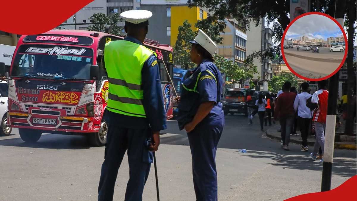 Video shows moment boda boda rider hit pedestrian crossing road