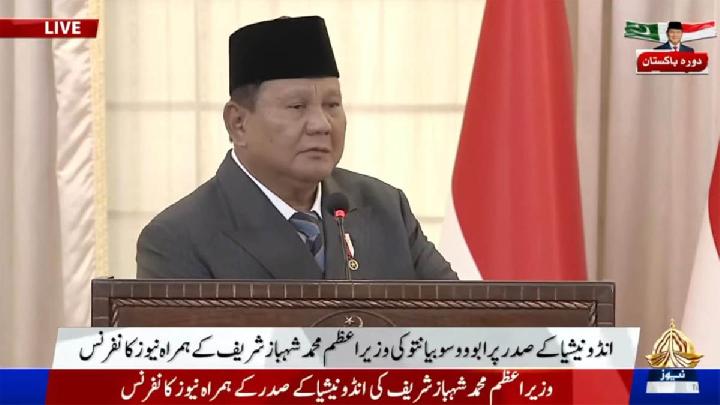 Di Pakistan, Prabowo singgung kembali solusi dua negara selesaikan ...