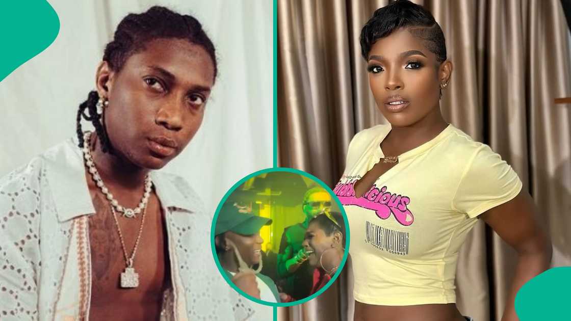 Video: Watch Bella Shmurda’s coded hand message to Annie Idibia that has fans talking