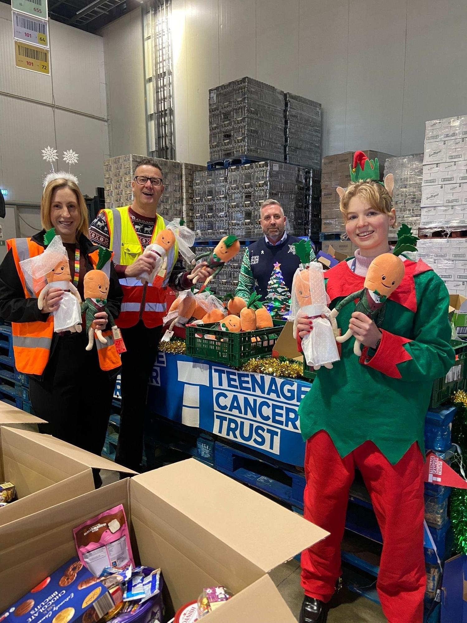 Teenage Cancer Trust units in Sheffield receive festive surprise from Aldi