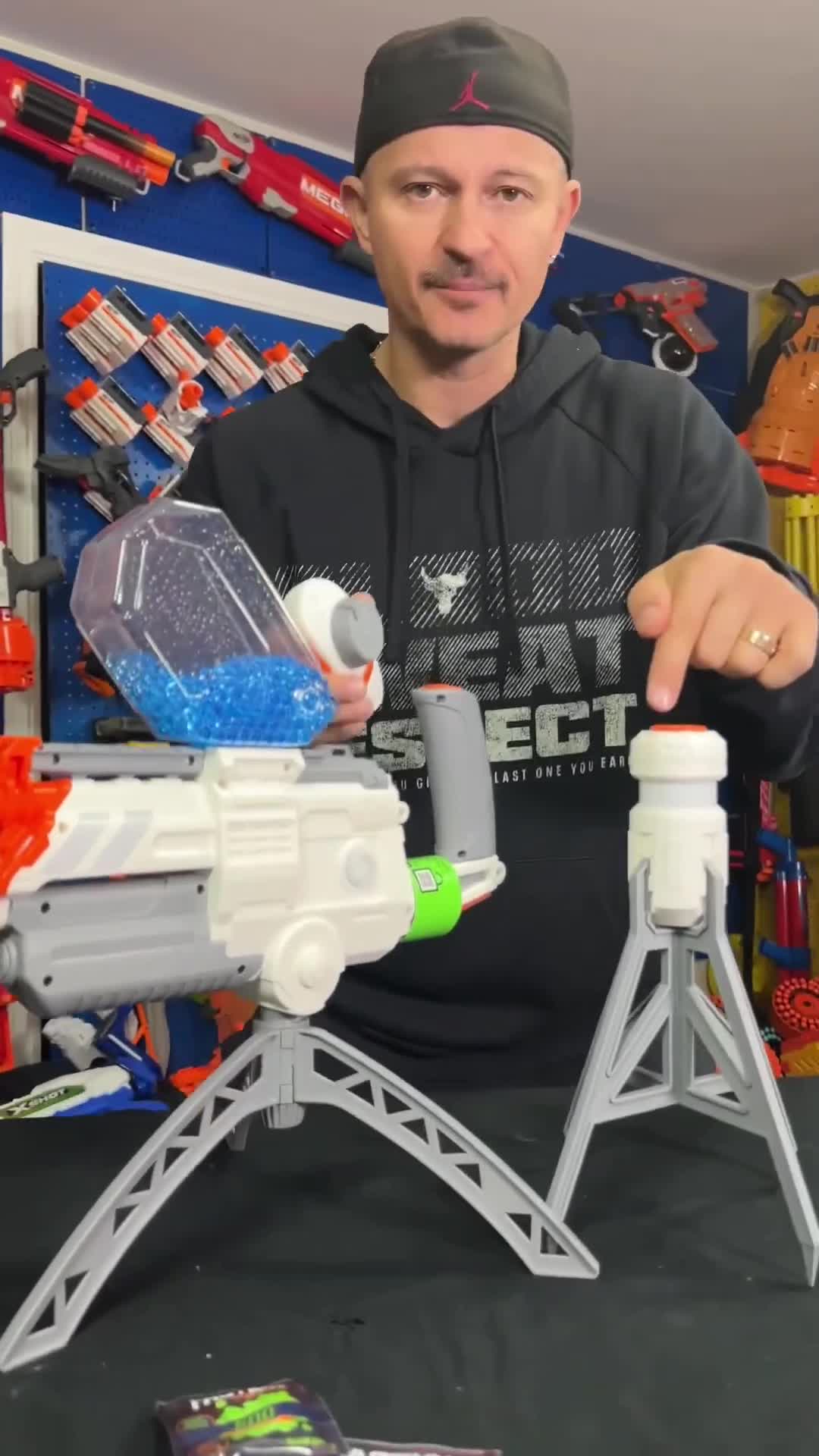 Turret gel blaster