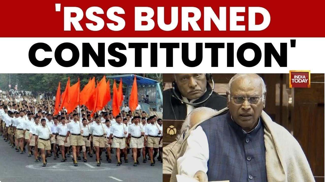 Kharge hits back at PM: 'RSS burned constitution, never participated in freedom struggle'