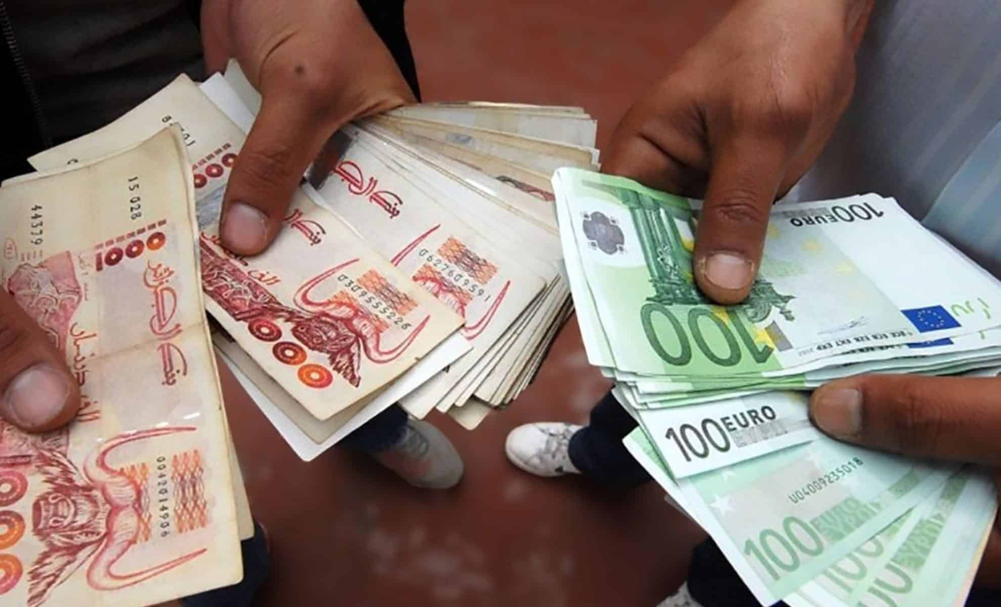L’euro poursuit sa baisse face au dinar algérien sur le marché noir