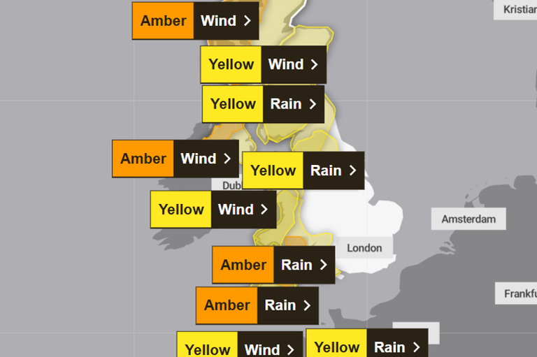 Storm Bram: Full list of 11 UK weather warnings as Met Office issues ...