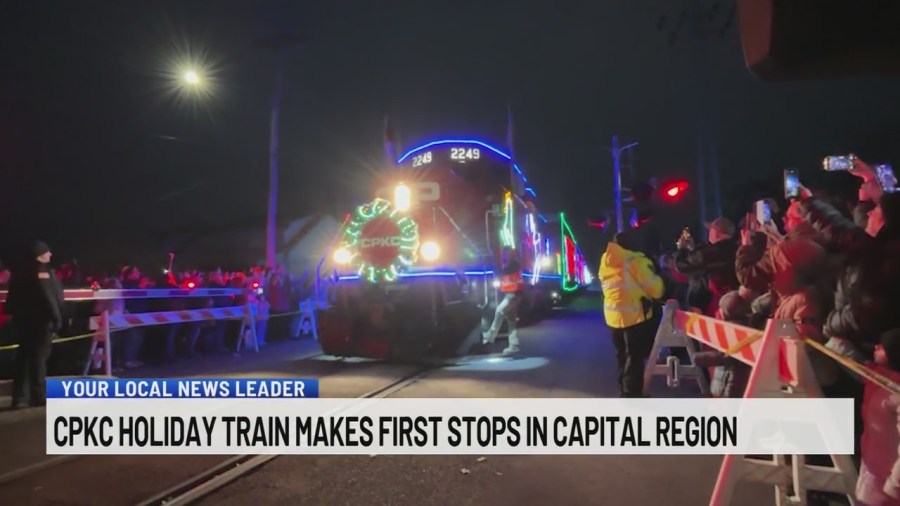 CPKC Holiday Train stops in the Capital Region