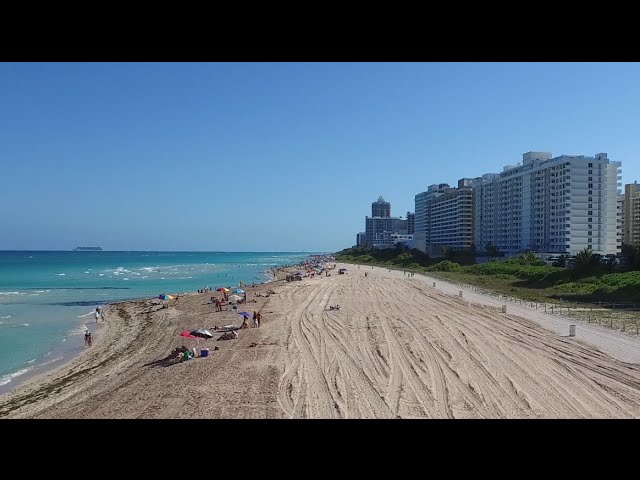 DJI Inspire 1, la playa - Miami Beach 4K