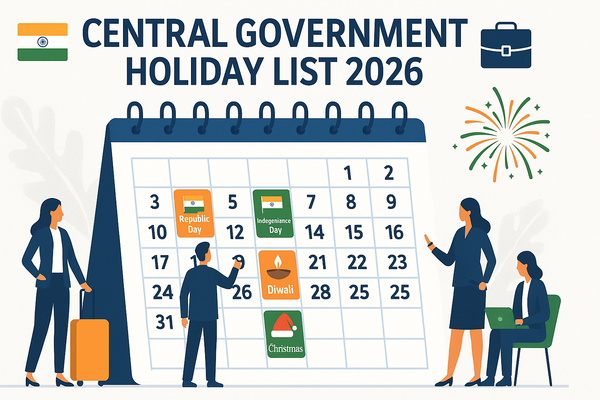 Central government holiday list 2026: Govt offices across India will be ...