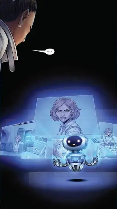 A sad robot mourns their best friend