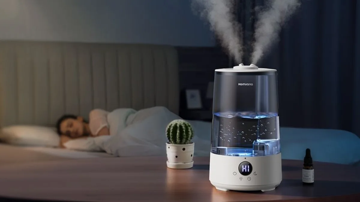 La tos nocturna no da tregua… pero este humidificador Homvana se está ...