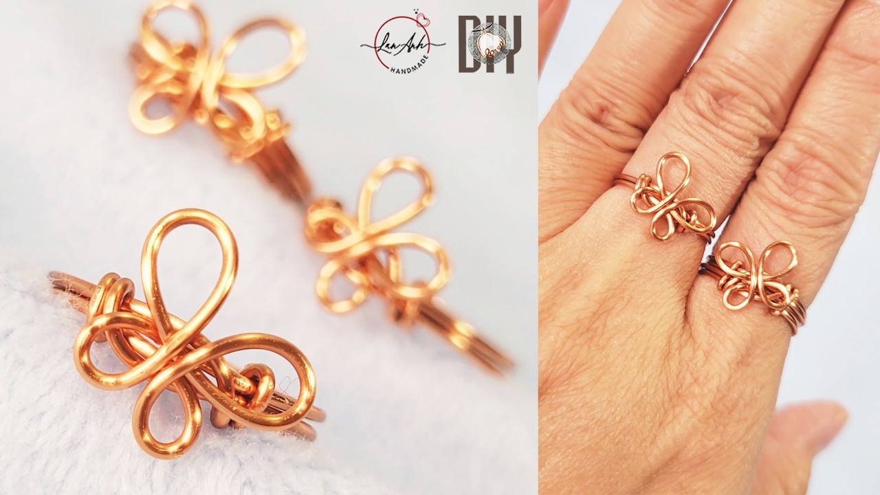 Make a simple butterfly ring | DIY jewelry at home 1105