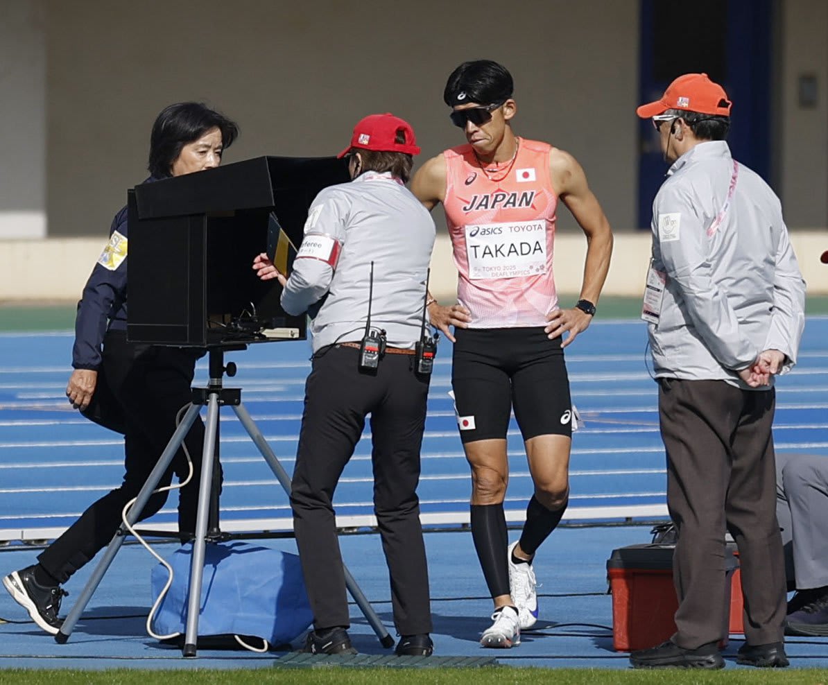 Deaflympic hurdler undeterred by false start, grateful to blind wife, son