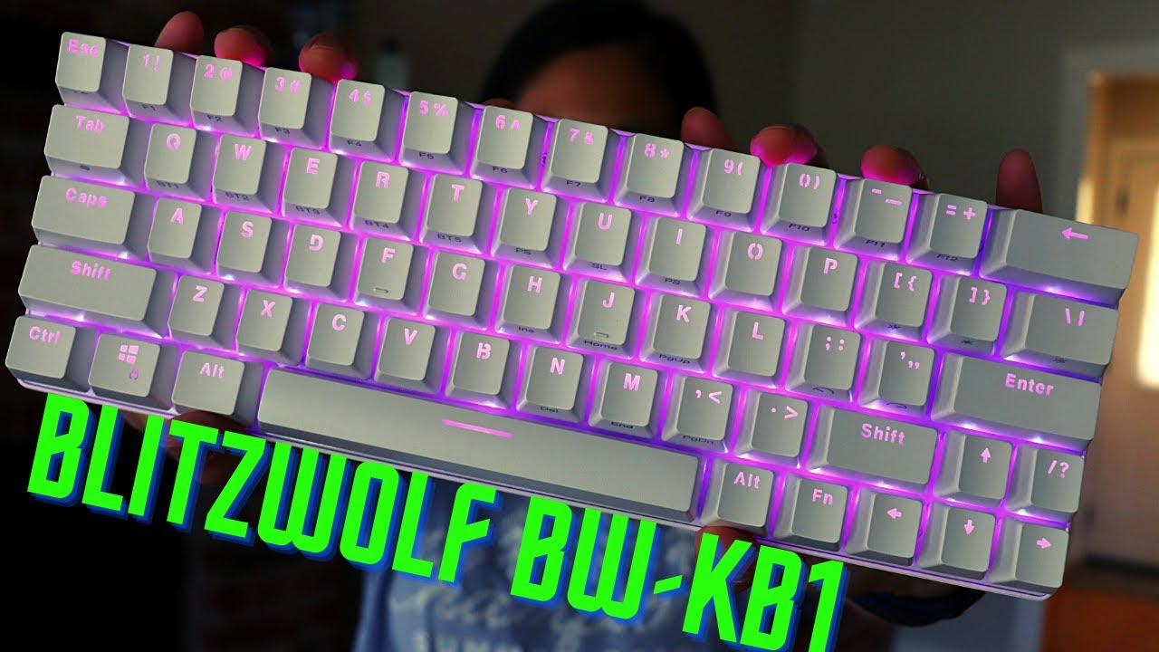 60% with arrow keys! Blitzwolf BW-KB1 60% Bluetooth mechanical keyboard ...