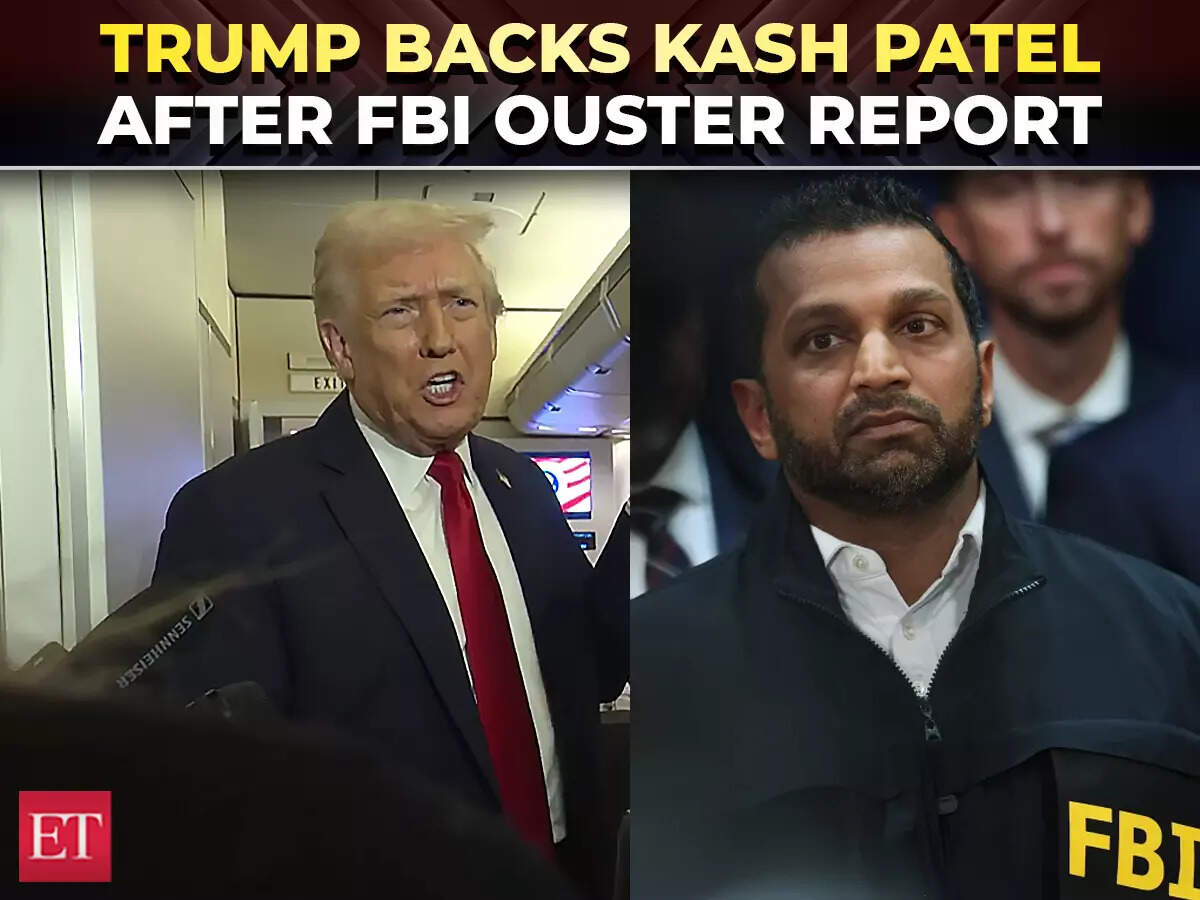 'He's doing a good job...':Trump backs Kash Patel after report he ...