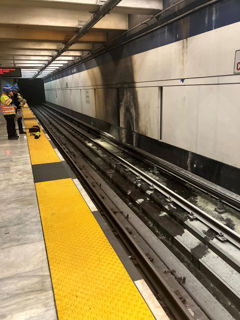 BART train operator reports explosion and fire occurring right in front ...