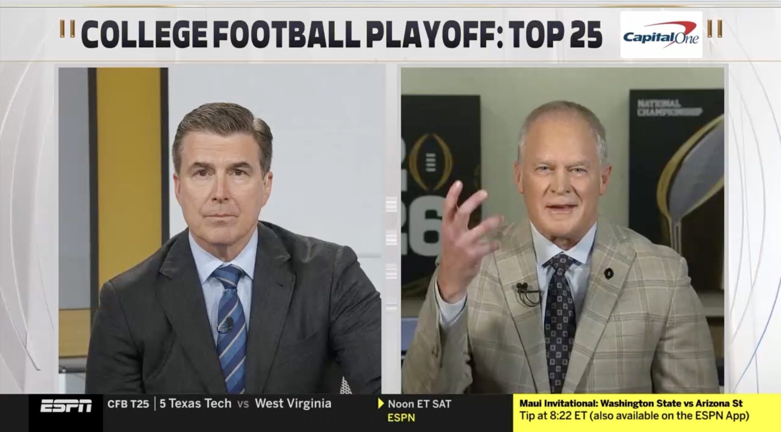 CFP chair brings out viral meme on ESPN