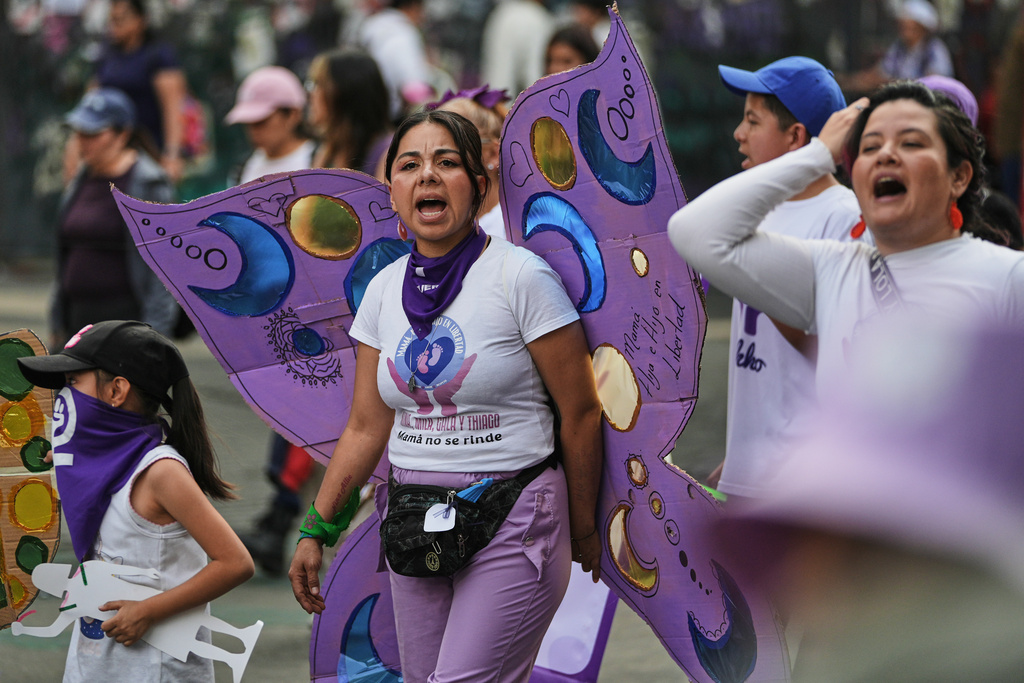 Women march in Mexico City to protest gender violence
