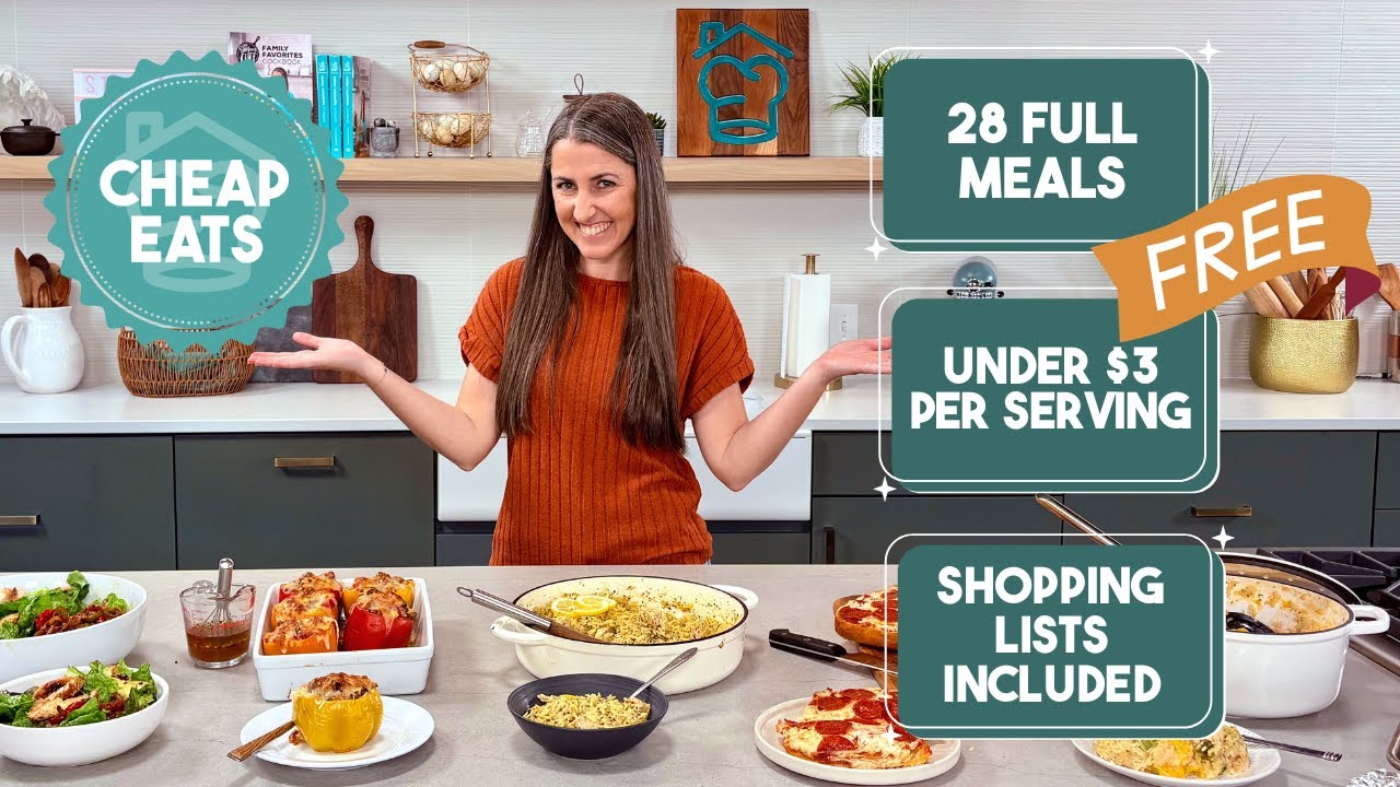 Cheap eats meal plan | The Stay At Home Chef