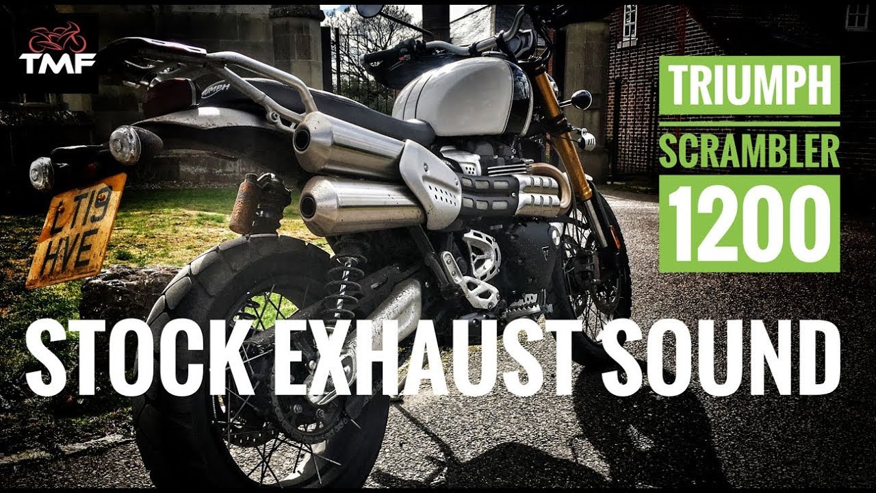 2019 Triumph Scrambler 1200 XE stock exhaust sound