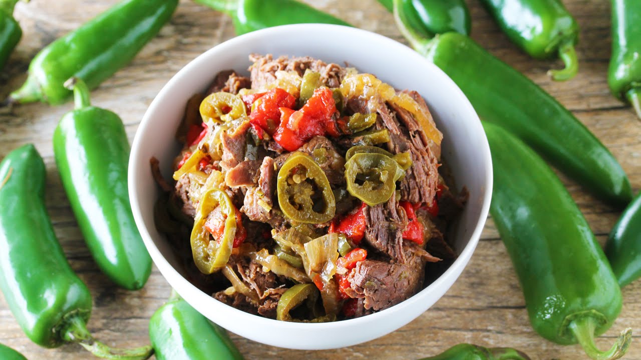 Slow cooker jalapeno beef