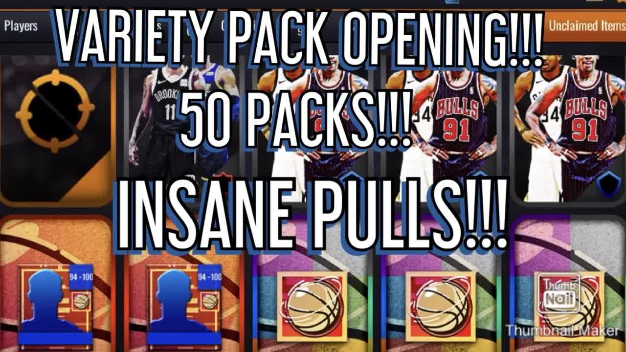 Insane pulls variety pack opening in NBA Live Mobile 20!